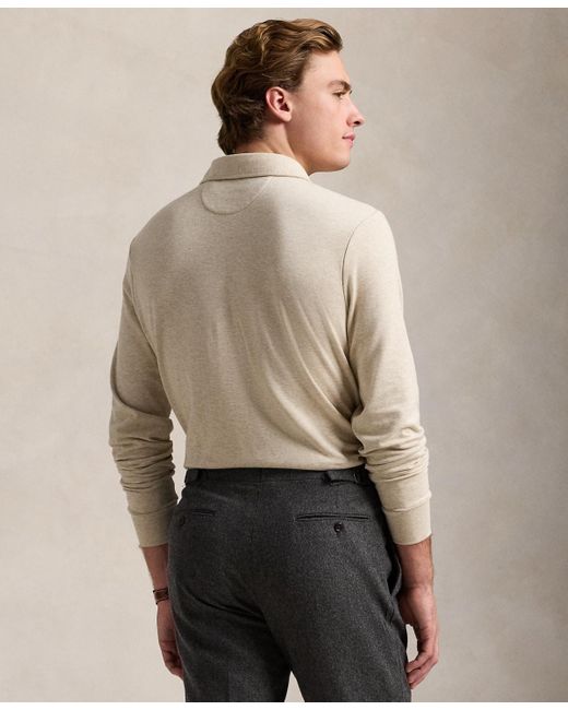 Polo Ralph Lauren Luxury Jersey Polo-collar Pullover in Natural for Men ...