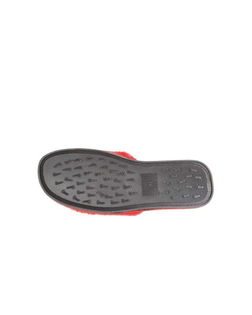 FOCO Chicago Bulls Rhinestone Fuzzy Slippers in Red | Lyst