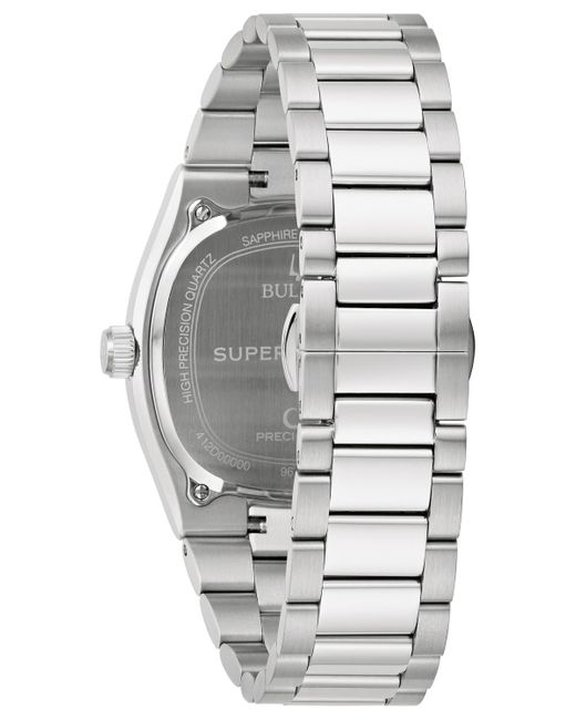 Bulova Super Seville Stainless Steel Bracelet Watch 38mm in Green for ...