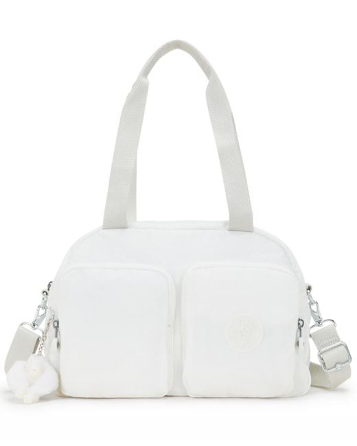 Kipling Cool Defea Convertible Zipper Shoulder Bag in White | Lyst