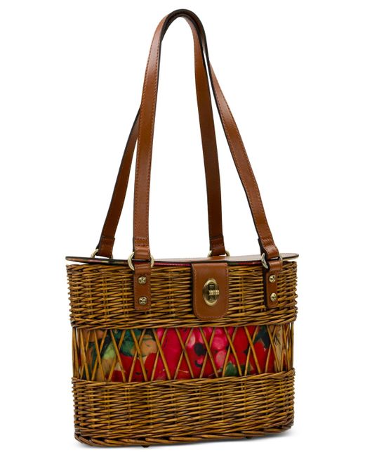 Patricia Nash Kalamaria Small Basket Bag in Red | Lyst