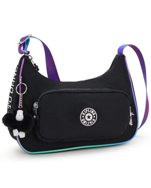Kipling X Just Dance Leksie Zipper Crossbody Bag in Black | Lyst