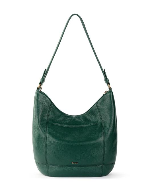 The Sak Sequoia Leather Hobo Bag in Green | Lyst