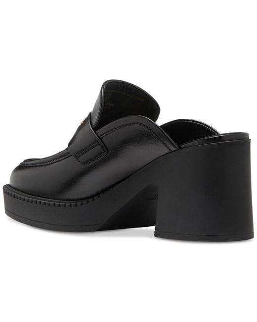 Kate Spade Blake Platform Mule Loafers in Black | Lyst