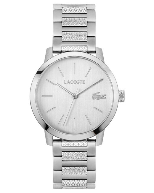 Lacoste Metropole Tone Stainless Steel Bracelet Watch in Gray for Men ...