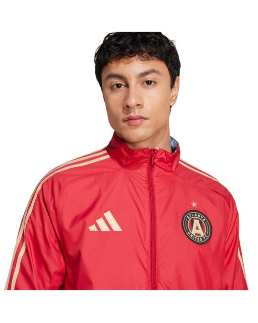adidas Atlanta United Fc 2025 Anthem Reversible Full-zip Jacket in Red ...