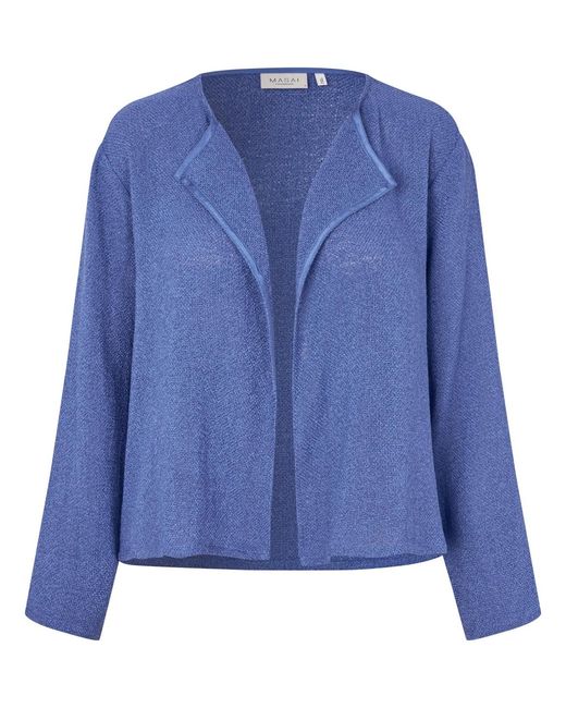 Masai Majulitta Open Front Cardigan in Blue | Lyst