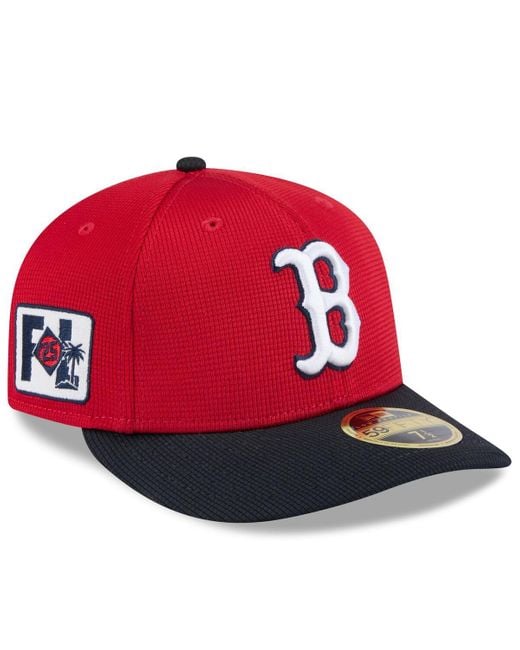 KTZ Red/navy Boston Red Sox 2025 Spring Training Low Profile 59fifty ...