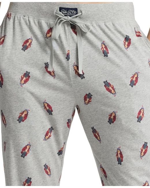 Polo Ralph Lauren 2-pc. Polo Bear Pajamas Set in Gray for Men | Lyst