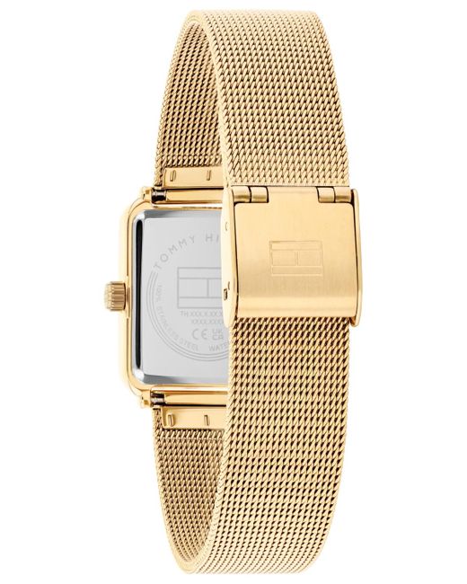 Tommy Hilfiger Quartz Tone Stainless Steel Mesh Bracelet Watch in ...