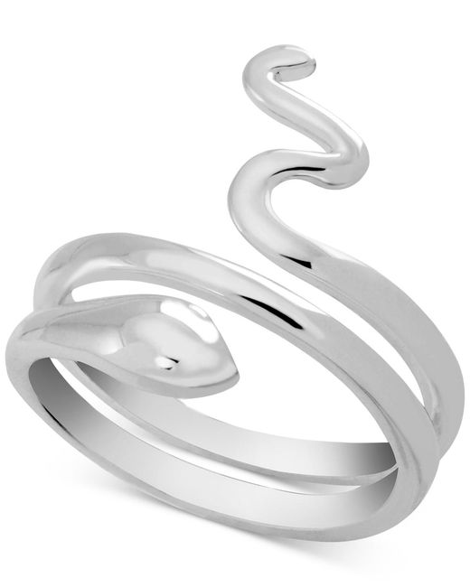 And Now This Snake Coil Ring in White | Lyst