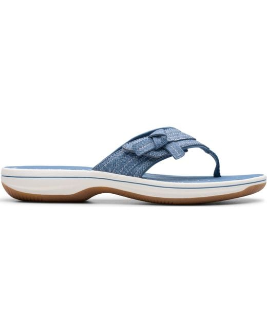 Clarks Cloudsteppers Breeze Dalia Sandals in Blue | Lyst