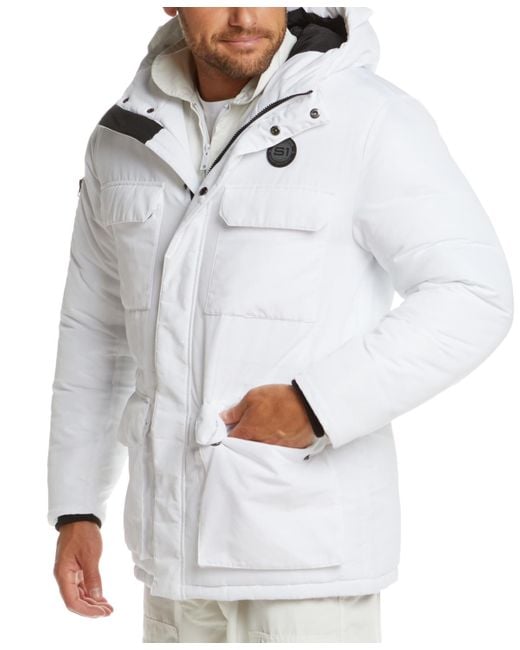Space One Nasa Inspired Parka Jacket in White for Men | Lyst