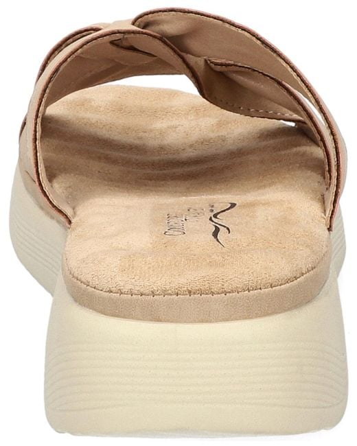 Easy Street Mickey Woven Slide Sandals in Natural | Lyst