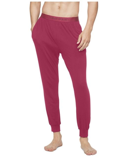 Calvin Klein Synthetic Mens Ultra Soft Modal Jogger Pajama Pants In