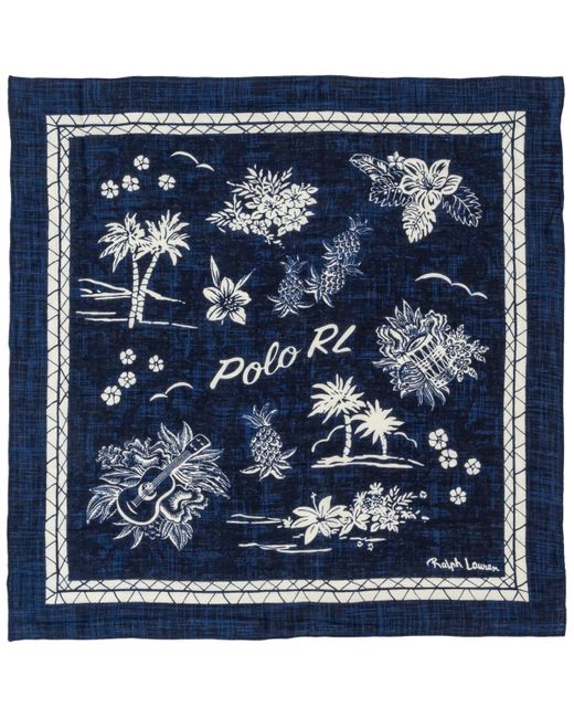 Polo Ralph Lauren Tropical Encore Bandana Scarf in Blue for Men | Lyst