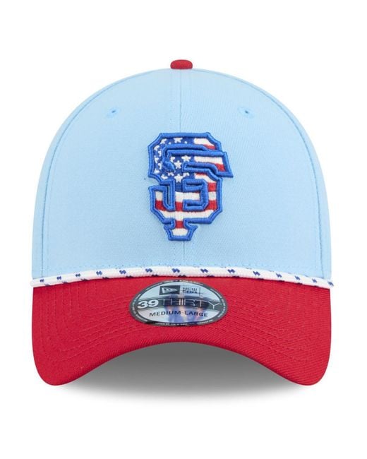 KTZ Light Blue/red San Francisco Giants 2025 Fourth Of July 39thirty ...