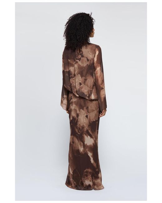 DASKA Billi Dress in Brown | Lyst