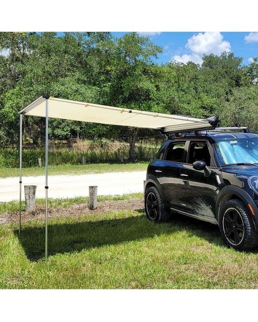 Yescom 7.6x8.2ft Car Side Awning Rooftop Pull Out Tent Shelter Sun ...