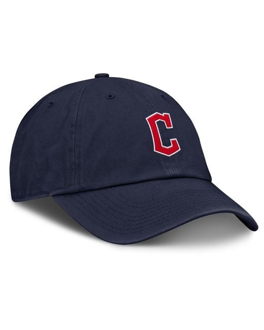 Nike Cleveland Guardians Club Adjustable Hat in Blue for Men | Lyst