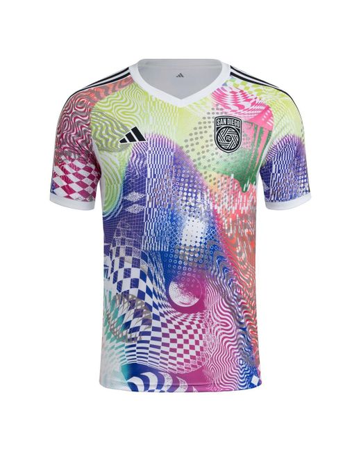 adidas Houston Dynamo Fc 2025 Pride Pre-match Jersey in White for Men ...