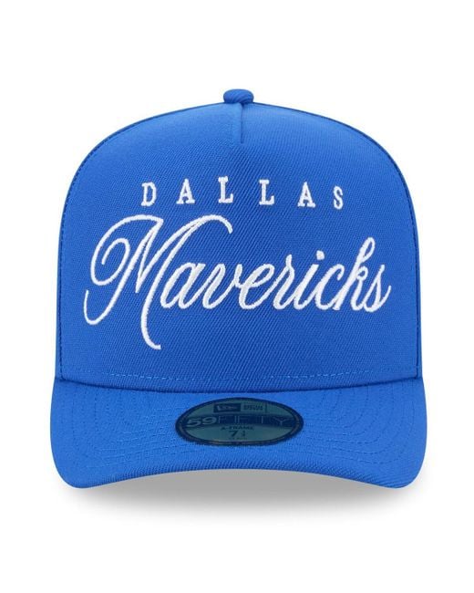 KTZ Dallas Mavericks 2025 Nba Draft A-frame 59fifty Fitted Hat in Blue ...