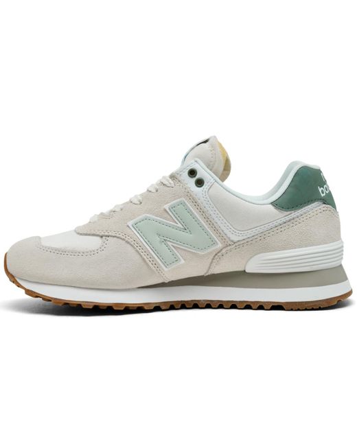 New Balance 574 Casual Sneakers From Finish Line in White | Lyst