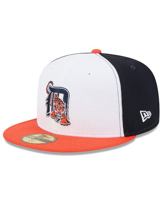 KTZ Navy/orange Detroit Tigers 2025 Mlb Clubhouse 59fifty Fitted Hat in ...