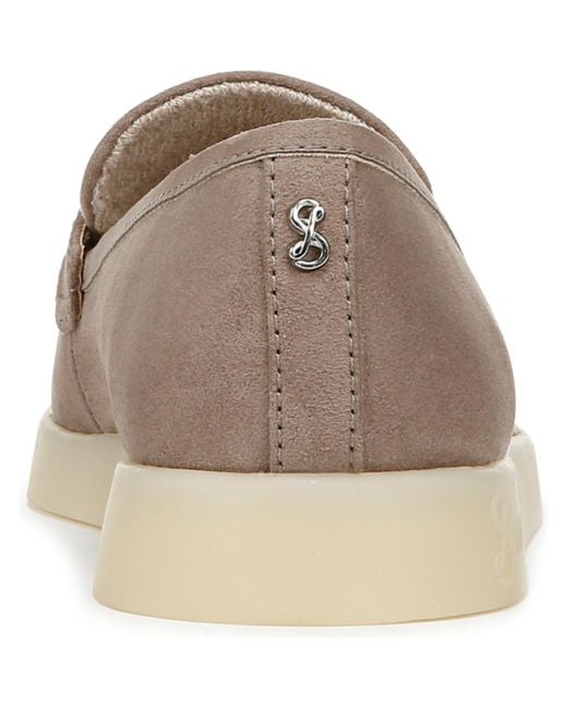 Sam & Libby Skylar Moccasin Loafers in Gray | Lyst
