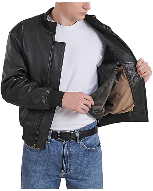 Landing Leathers Men Wwii Leather Tanker Jacket in Gray for Men | Lyst