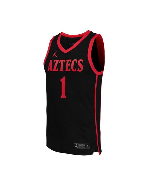 Nike 1 San Diego State Aztecs Replica Basketball Jersey in Black for ...