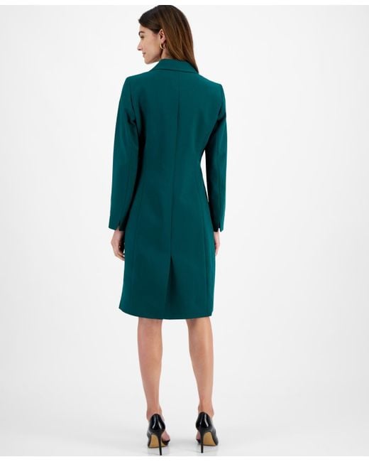 Le Suit Topper Jacket & Sheath Dress Suit in Green | Lyst