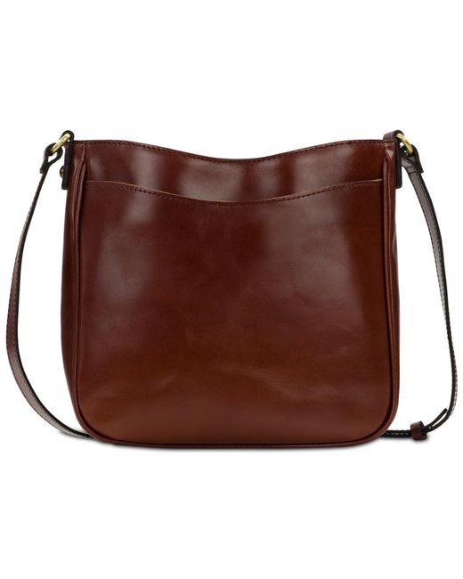 Patricia Nash Emeline Small Leather Crossbody in Brown | Lyst