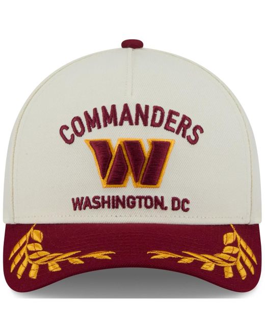 KTZ Cream/burgundy Washington Commanders 2025 Nfl Draft 9forty A-frame ...
