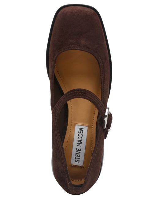 Steve Madden Delancy Mary Jane Loafer Flats in Black | Lyst