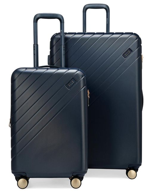 Elle Louvre 2-piece Expandable Retro Spinner luggage Set in Blue | Lyst