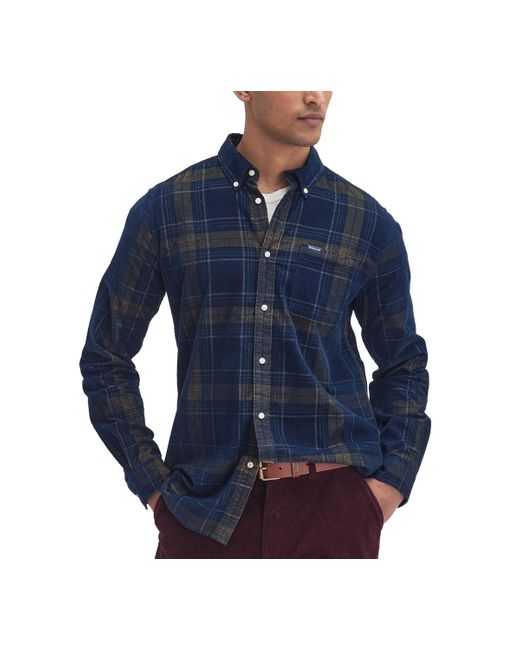 Barbour Southfield Tailored-fit Highland Check Button Down Corduroy ...