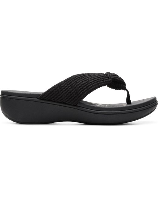 Clarks Cloudsteppers Breeze Rae Erin Slip-on Flat Sandals in White | Lyst