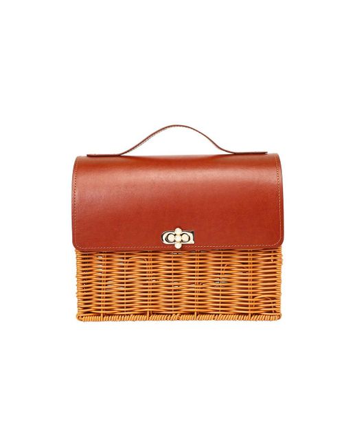 Haute Sauce The Rattan Medecin Hand Bag in Orange | Lyst