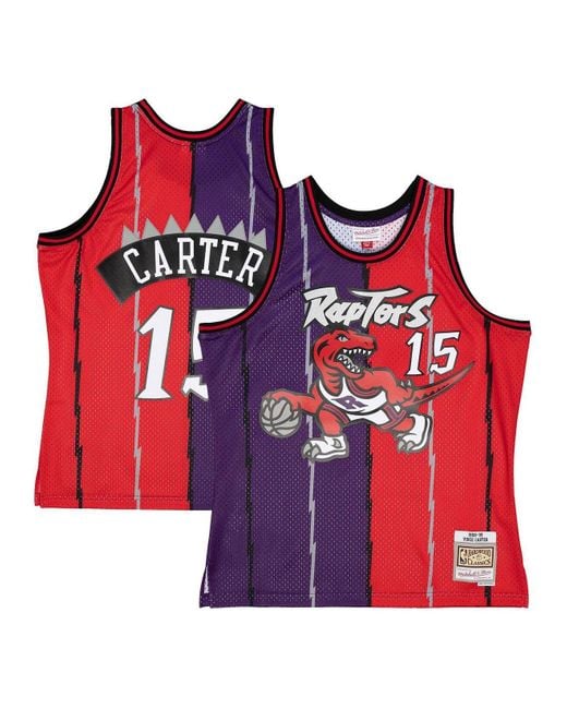 Mitchell And Ness Vince Carter Purple Red Toronto Raptors Big And Tall
