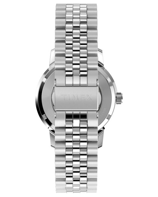 Timex Mechanical Automatic Silver-tone Stainless Steel Watch in Gray ...
