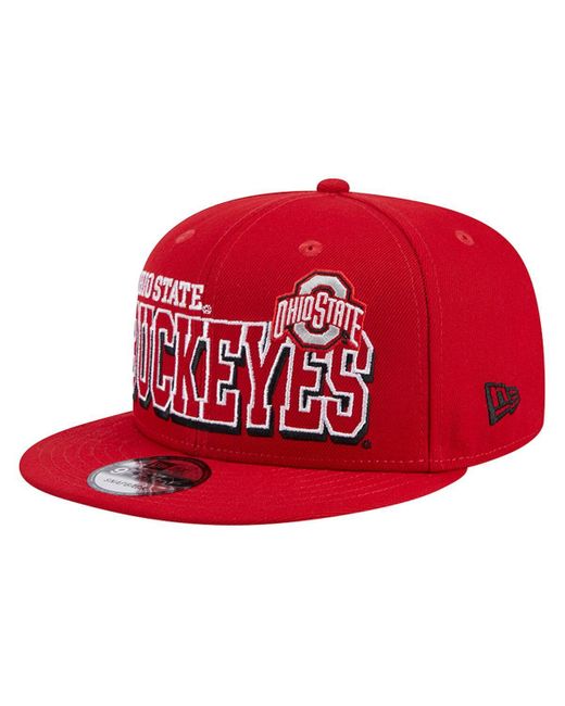 KTZ Ohio State Buckeyes Game Day 9fifty Snapback Hat in Red for Men | Lyst
