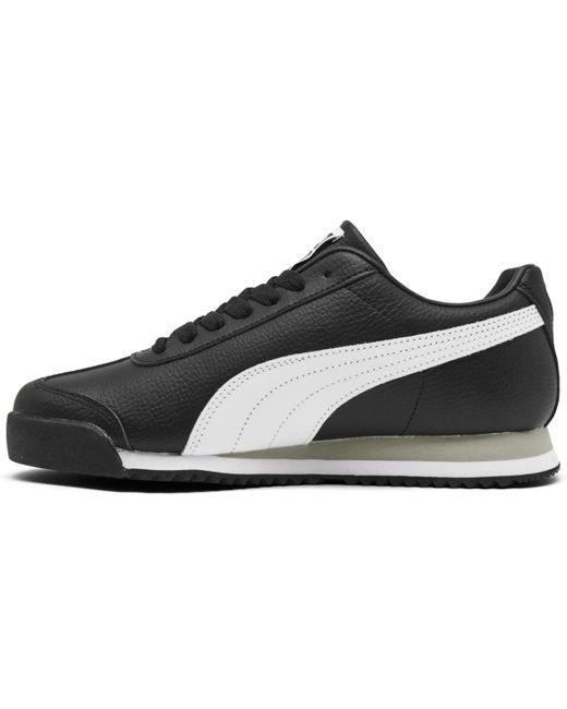 PUMA Roma Casual Sneakers From Finish Line in Black | Lyst
