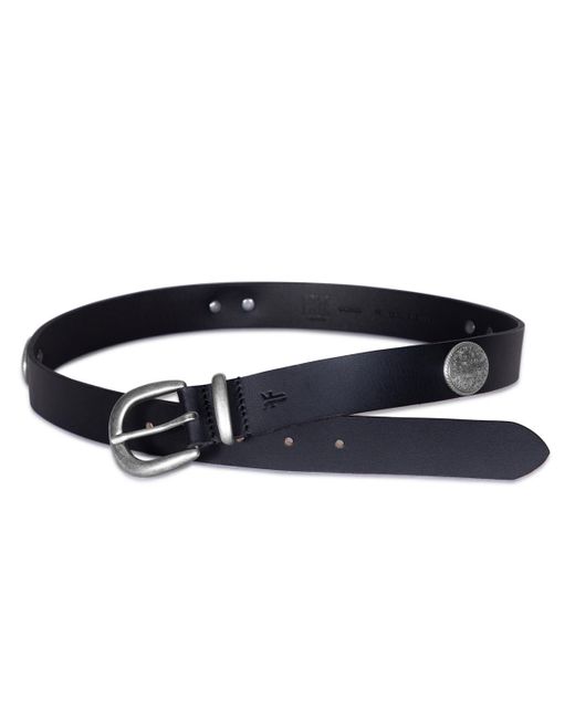 Frye Concho On Loop Belt in Black | Lyst