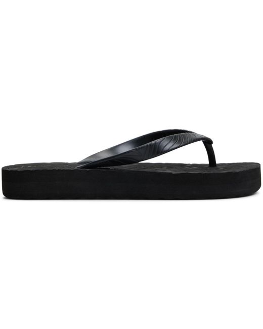 Roxy Beach Up Slip-on Flat Sandals in Black | Lyst