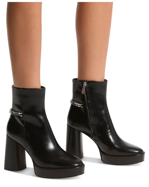 Michael Kors Michael Carlisle Chain-detail High Heel Platform Booties ...