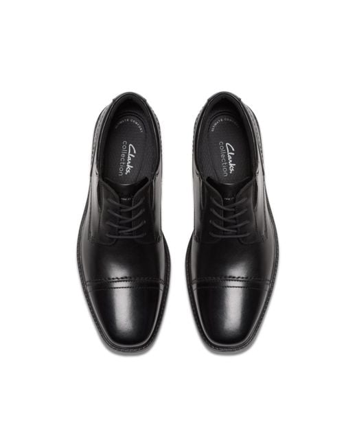 Clarks Collection Dresslite Cap Dress Shoes in Black for Men | Lyst
