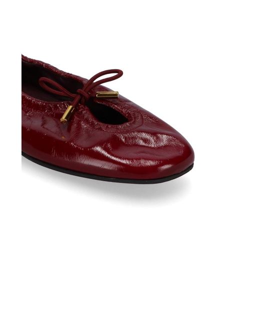 Alohas Rosalind Onix Burgundy Leather Ballet Flats in Red | Lyst