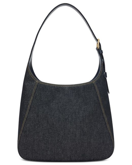 Ralph Lauren Tanner Medium Denim Shoulder Bag in Blue | Lyst