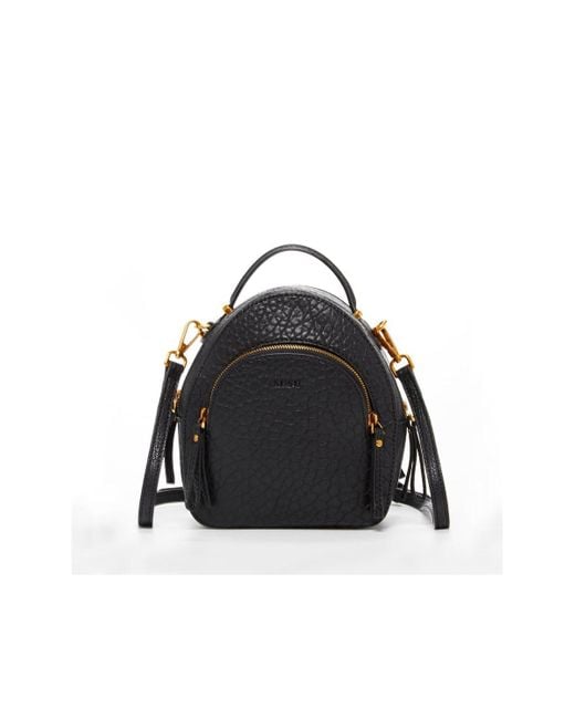 Susu Small Black Leather Backpack Purse | Lyst